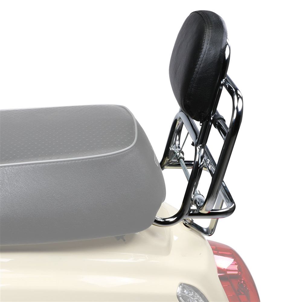 Prima Rear Rack with Backrest (Chrome)